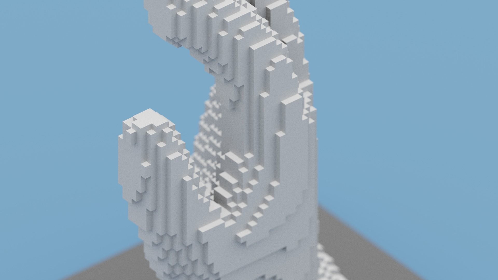 3D model Voxel Hand Sculpture VR / AR / low-poly | CGTrader