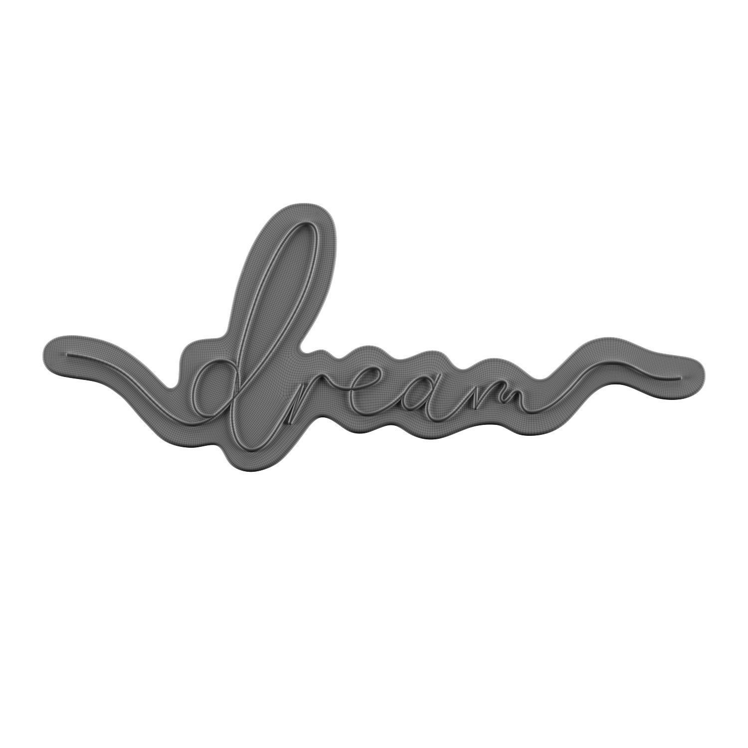 Dream Neon Sign 3D model | CGTrader