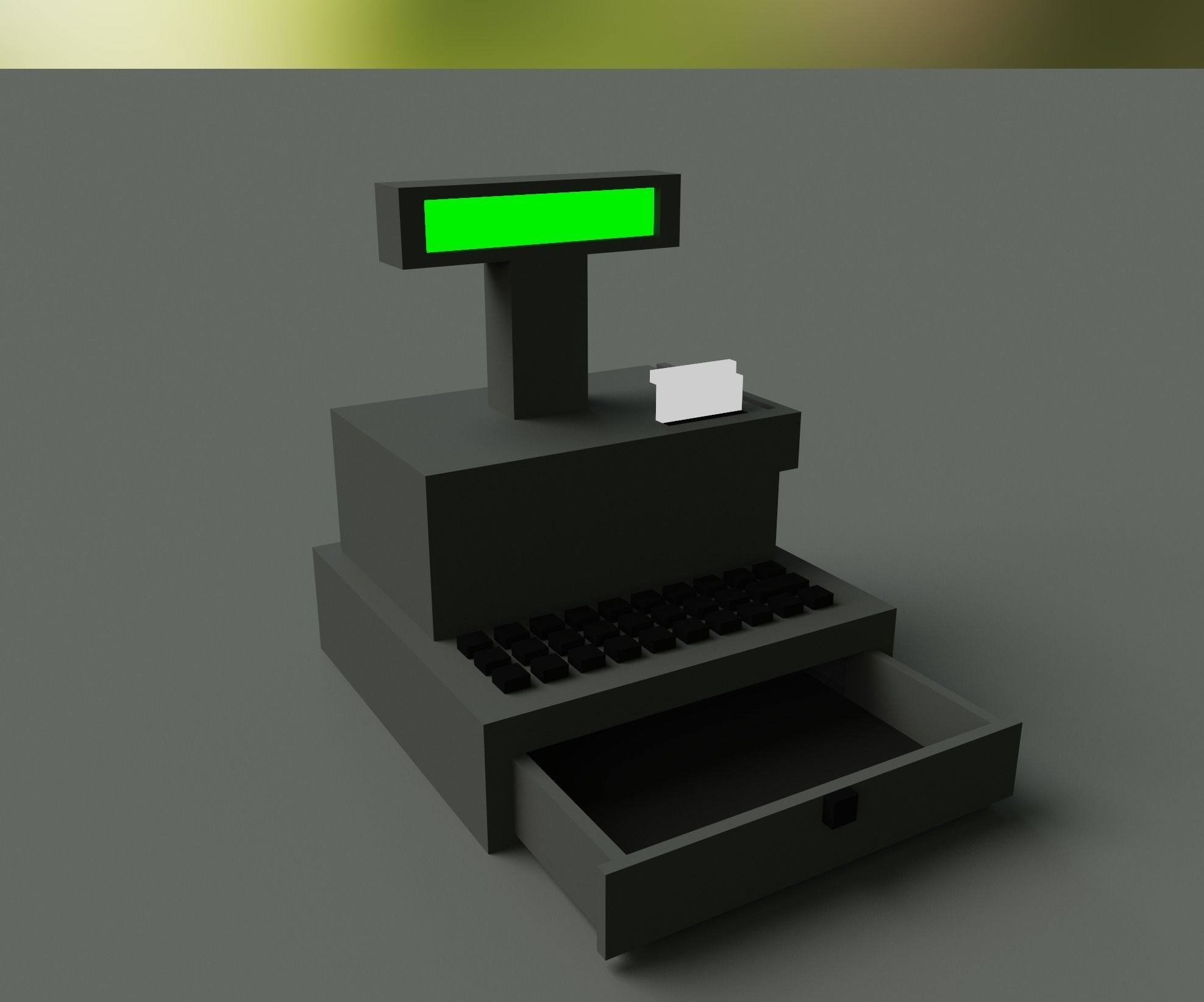 3D model Voxel cash register VR / AR / low-poly | CGTrader