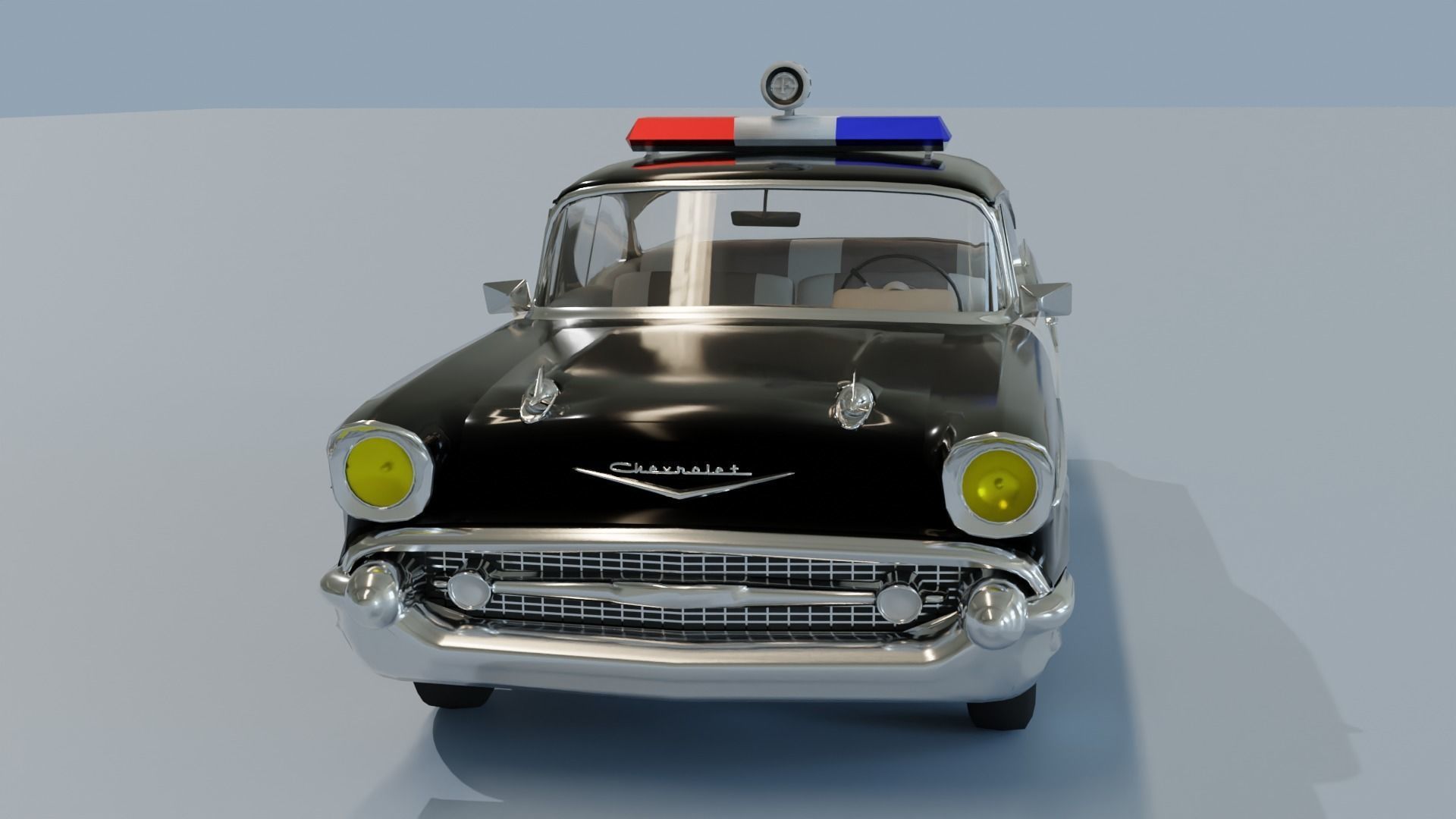 3D model Chevrolet Belair Police VR / AR / low-poly | CGTrader