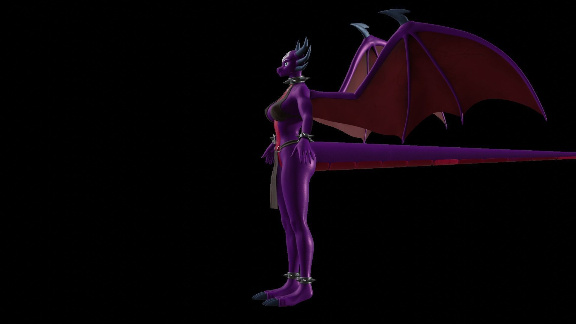 3d Model Anthro Cynder Vr Ar Low Poly Cgtrader
