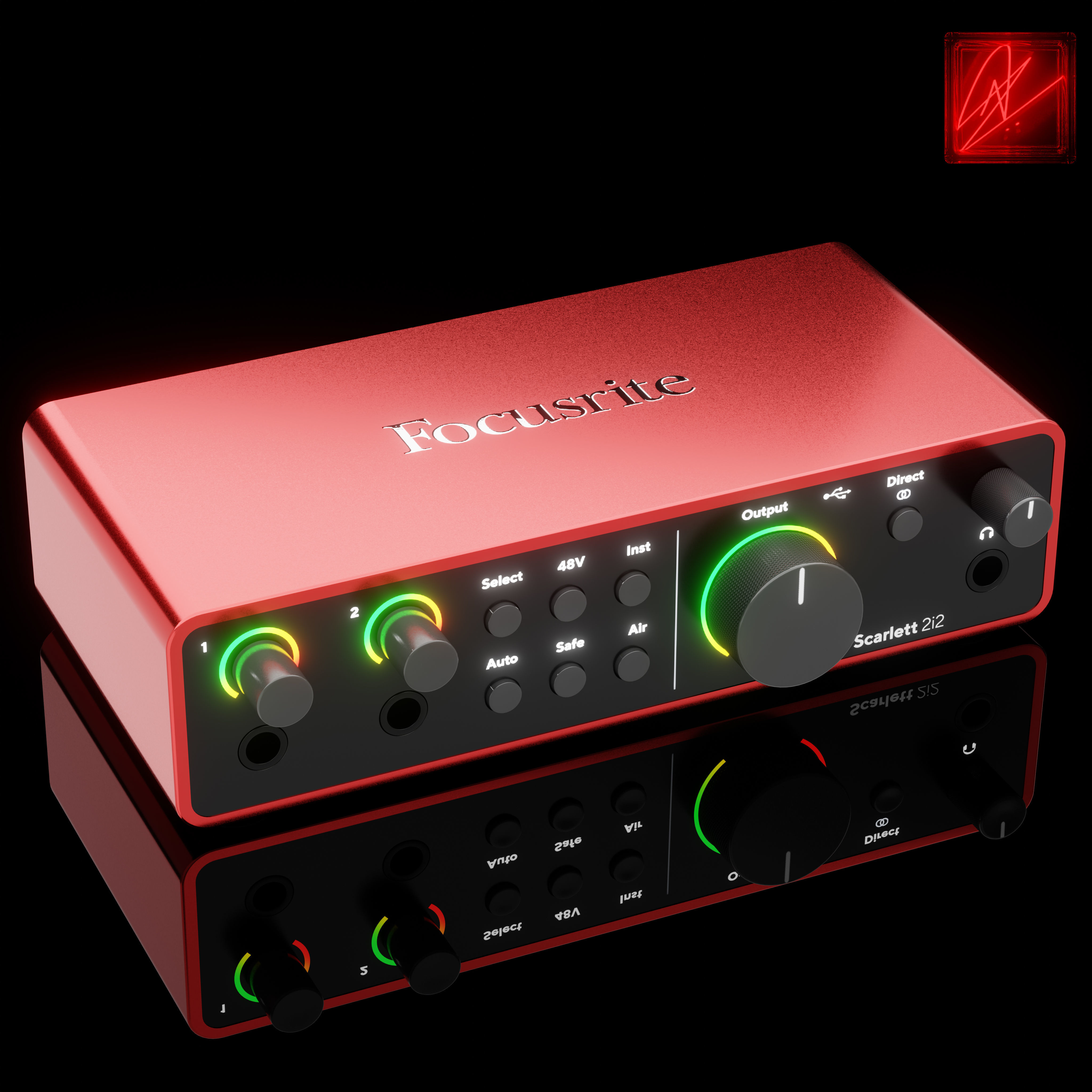 3D model Focusrite Scarlett 2i2 4th Gen 3D model VR / AR / low-poly ...