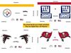 Printable High Resolution NFL Helmet Decals Pack 4 3D model 3D ...