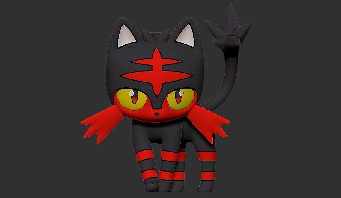 Pokemon litten evolution pack 3D model 3D printable | CGTrader