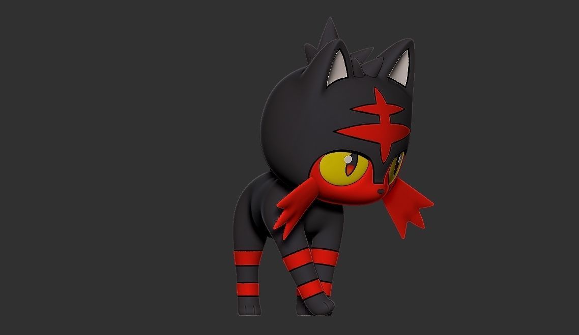 Pokemon litten evolution pack 3D model 3D printable | CGTrader