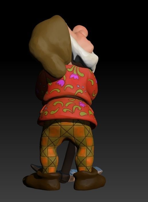 Grumpy dwarf 3D model 3D printable | CGTrader