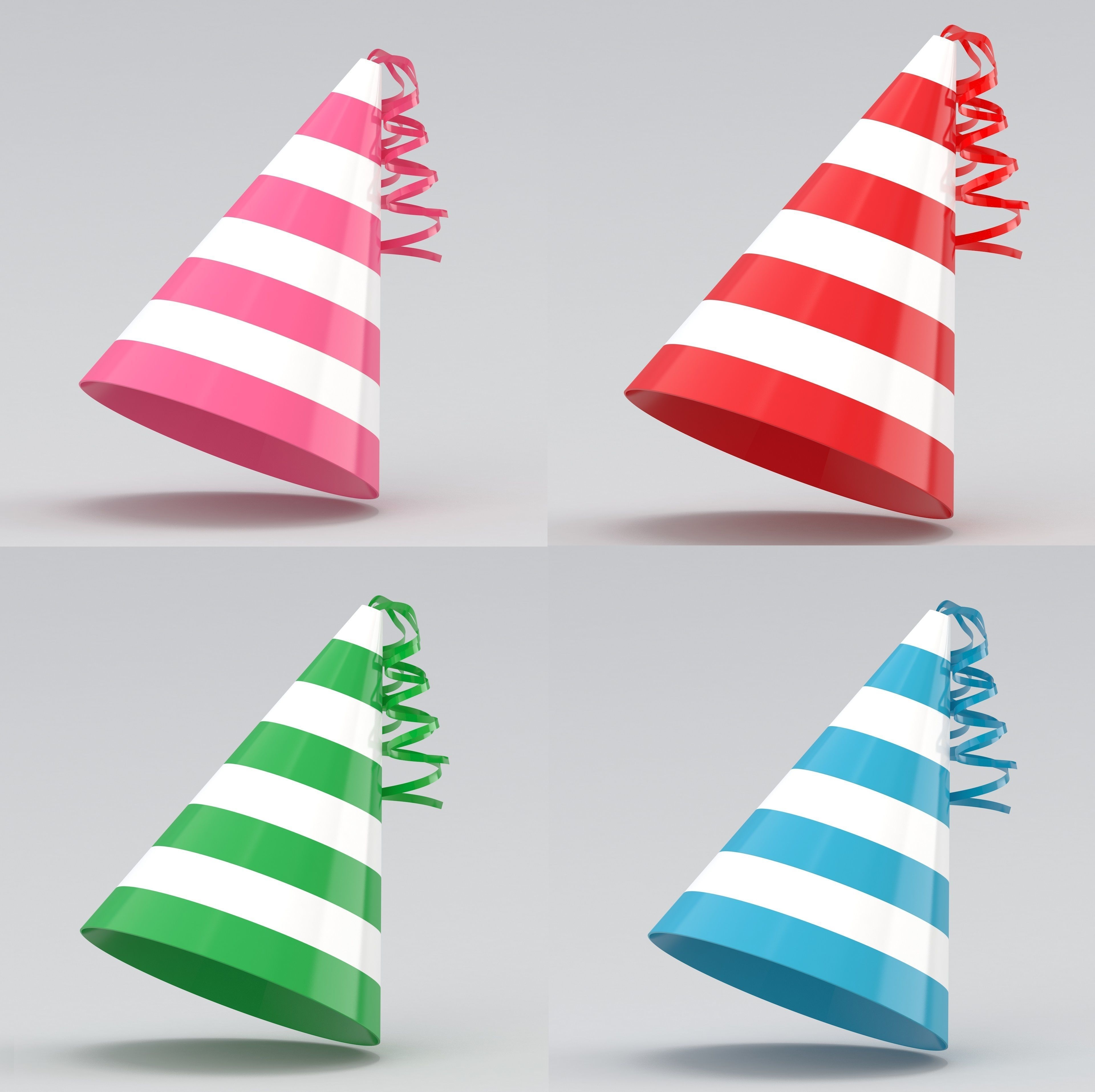 Party Hat 01 Collection 3D model | CGTrader