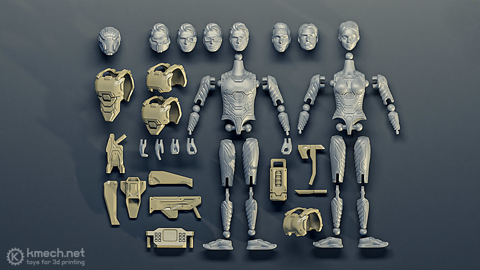 Pilot Pack Action Figure 3D model 3D printable | CGTrader