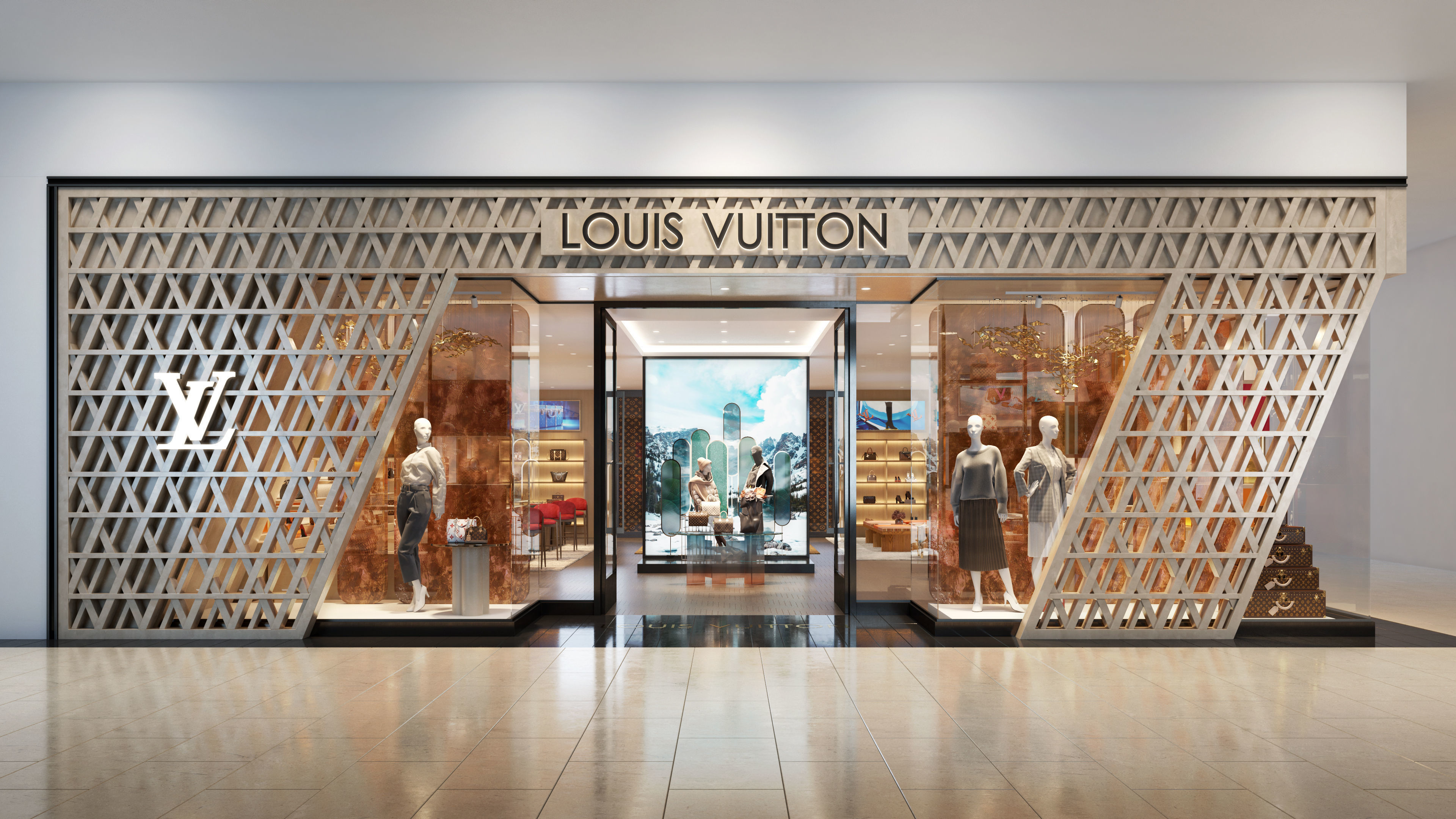 Louis Vuitton 3D Store 3D model 9 3D model | CGTrader