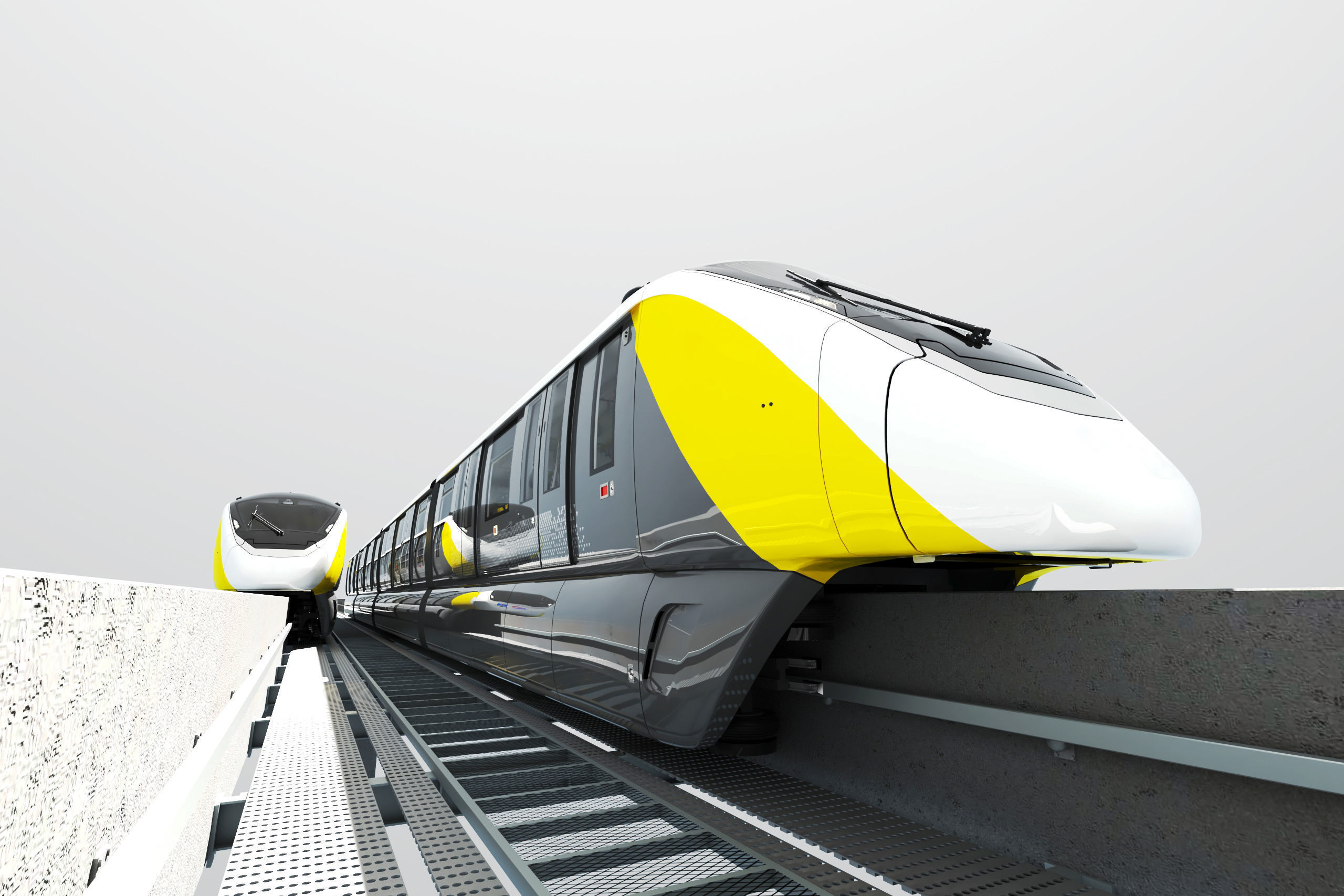 Innovia Monorail 300 3D model | CGTrader