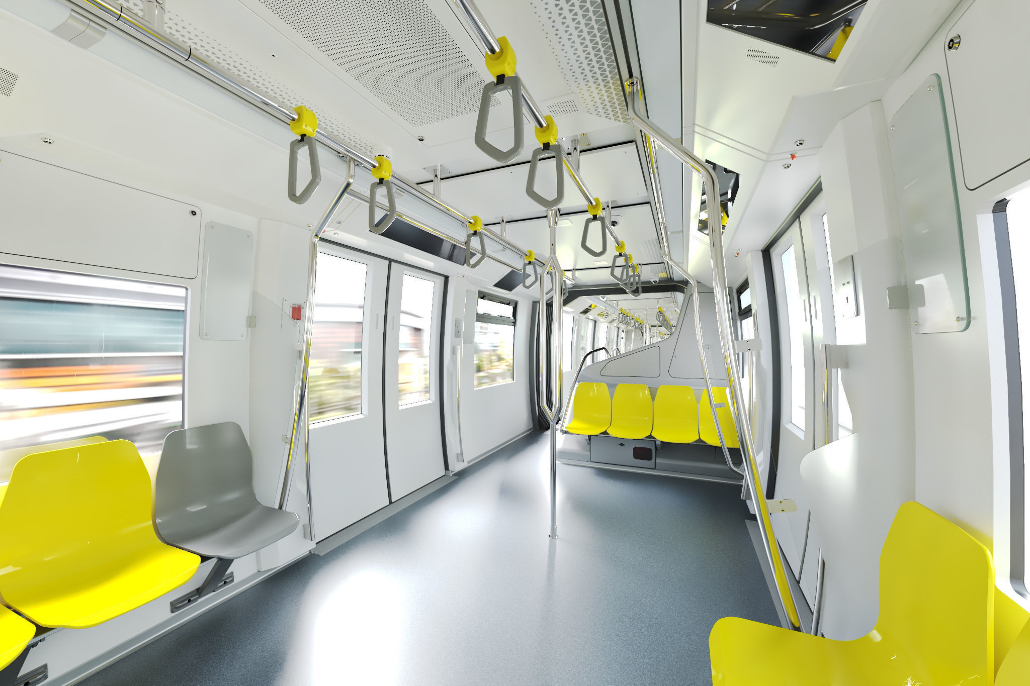 Innovia Monorail 300 3D model | CGTrader