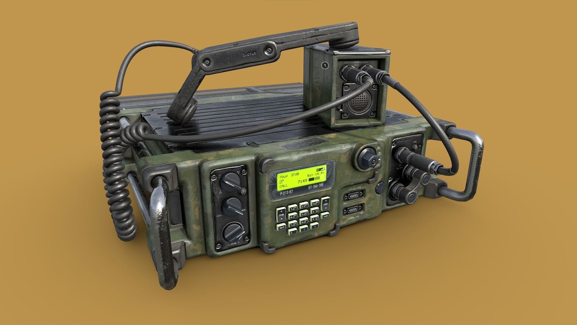 Military Radio free 3D model | CGTrader