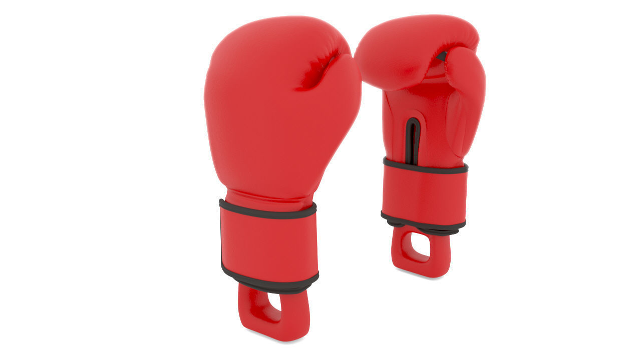 Boxing gloves keychain free 3D model 3D printable | CGTrader