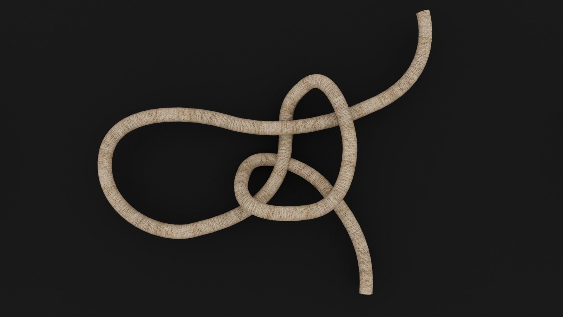 3D model knot model Strong Rope Knot 2 VR / AR / low-poly | CGTrader