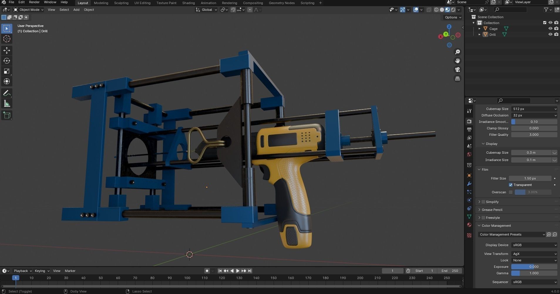 3D model Safe Drill Rig VR / AR / low-poly | CGTrader