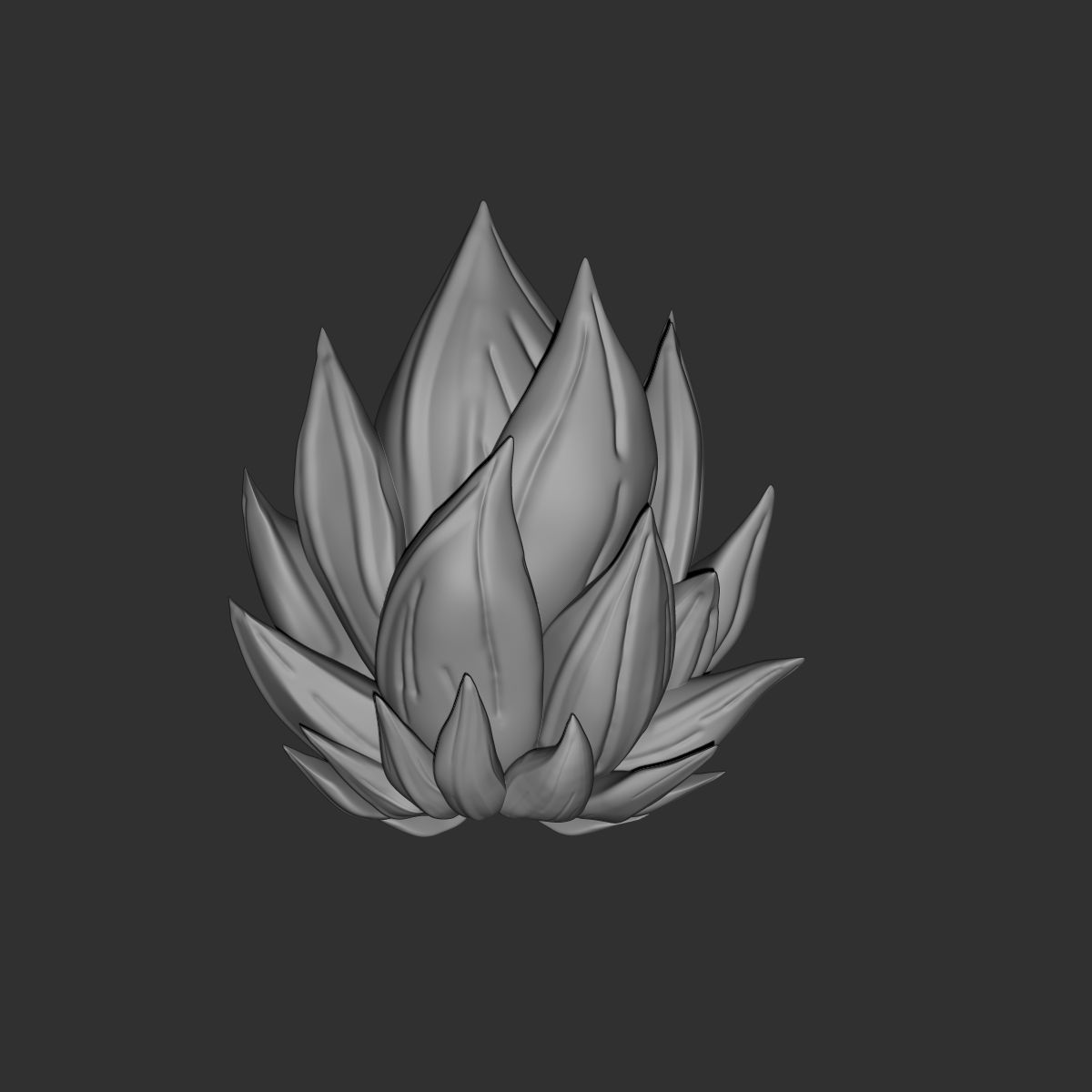 Goku hair 3D model 3D printable | CGTrader