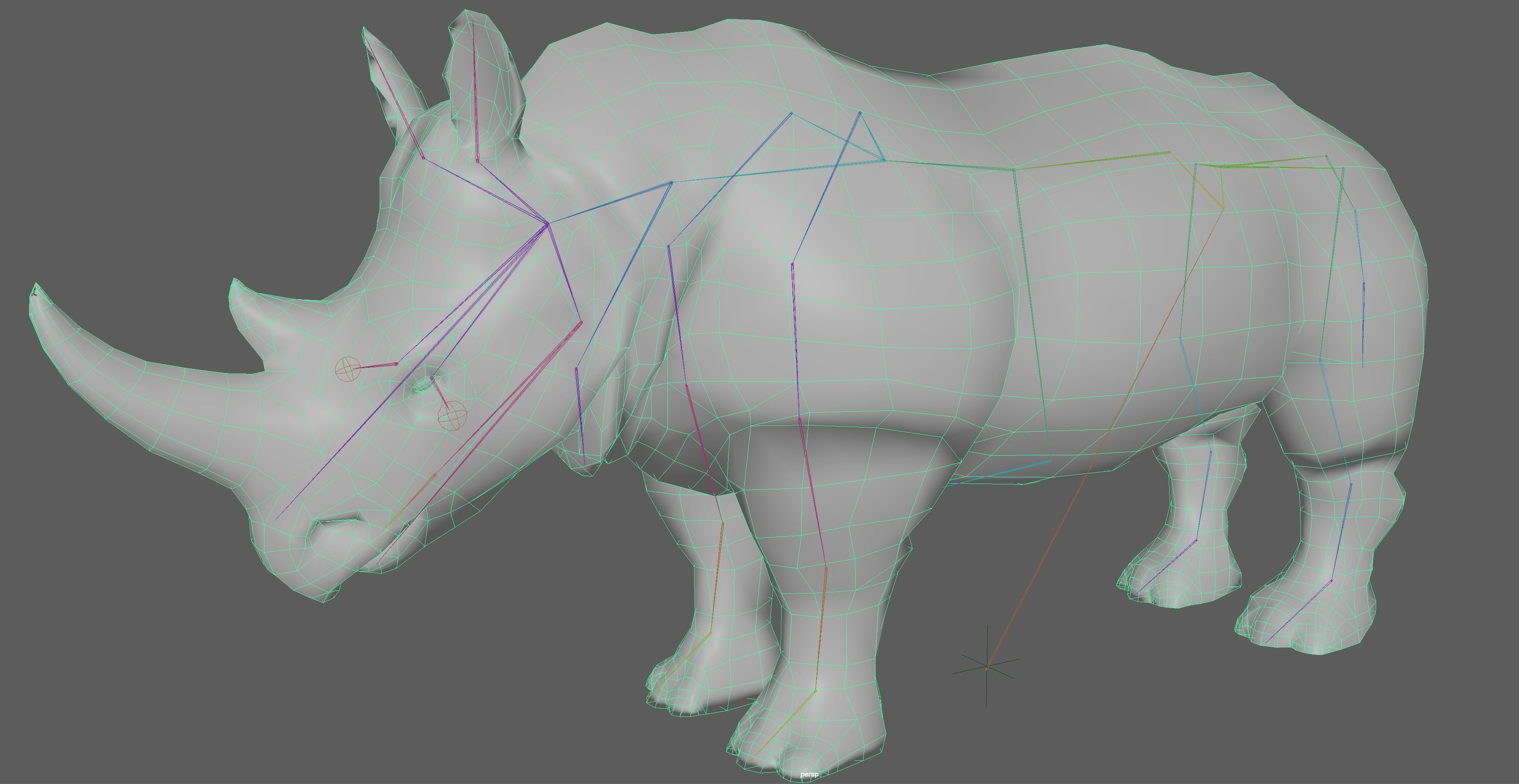 3D model Rhinoceros Rigged VR / AR / low-poly | CGTrader