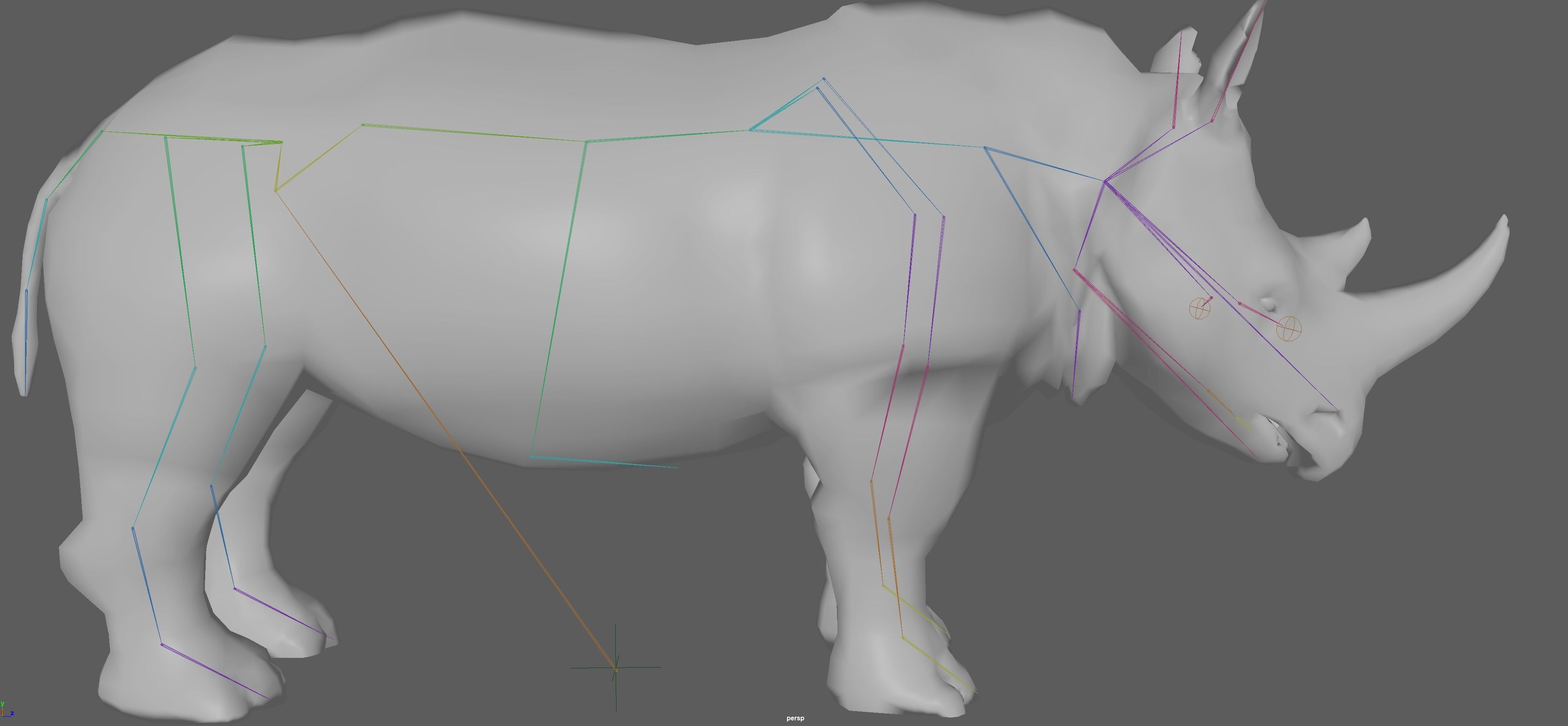 3D model Rhinoceros Rigged VR / AR / low-poly | CGTrader