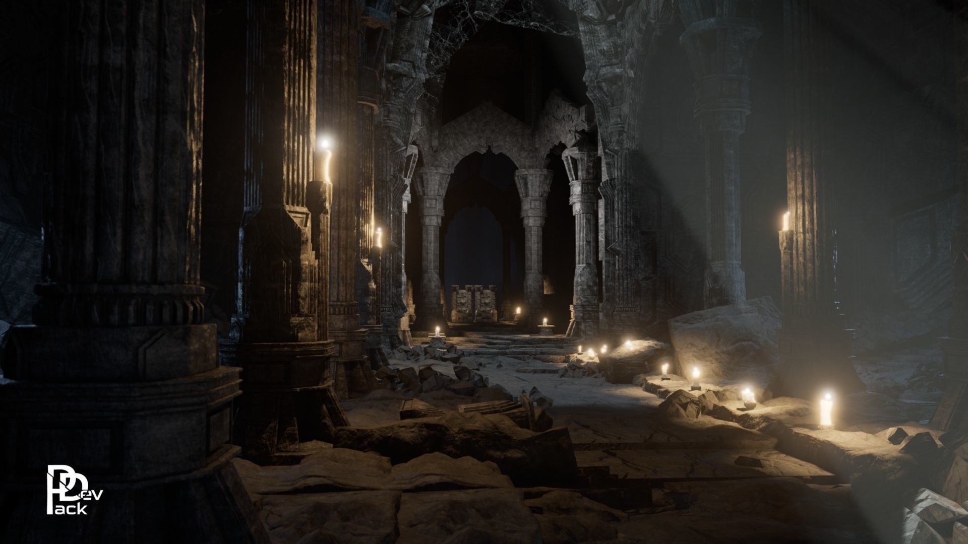 3D model Dwarven Ruins 35 Assets VR / AR / low-poly | CGTrader