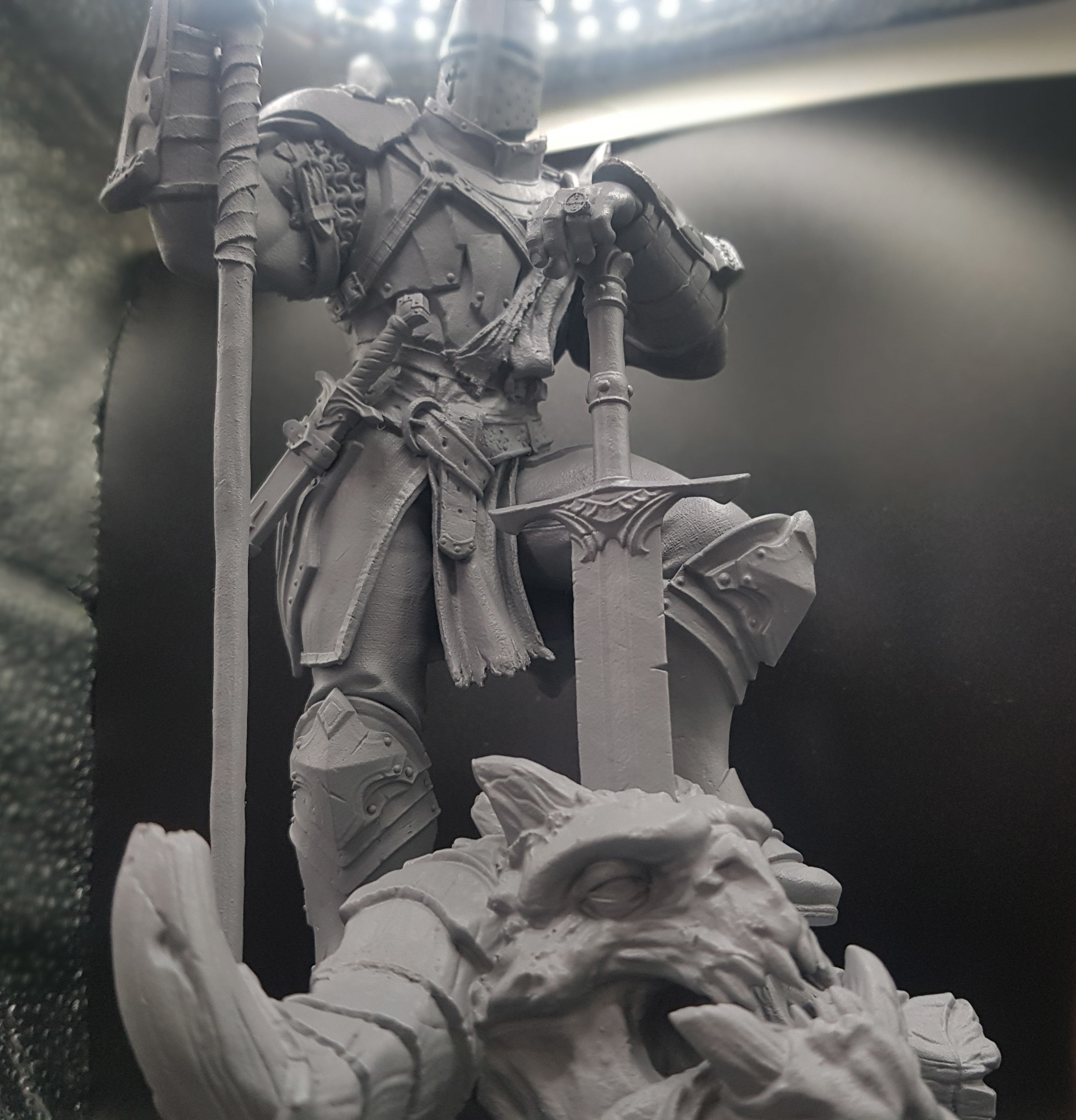 Templar Warrior Statue STL 3D model 3D printable | CGTrader