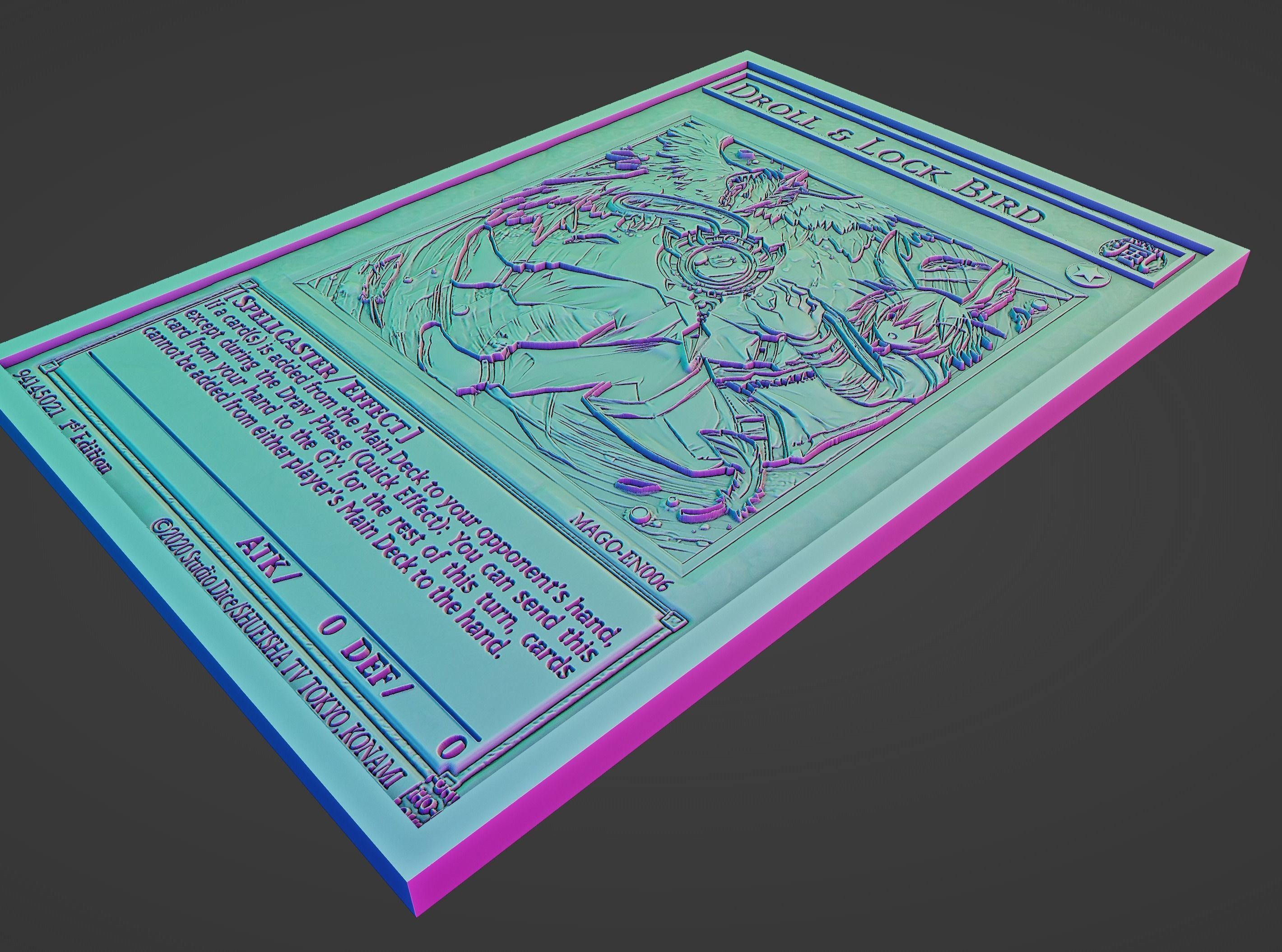 DROLL LOCK BIRD - YUGIOH free 3D model 3D printable | CGTrader