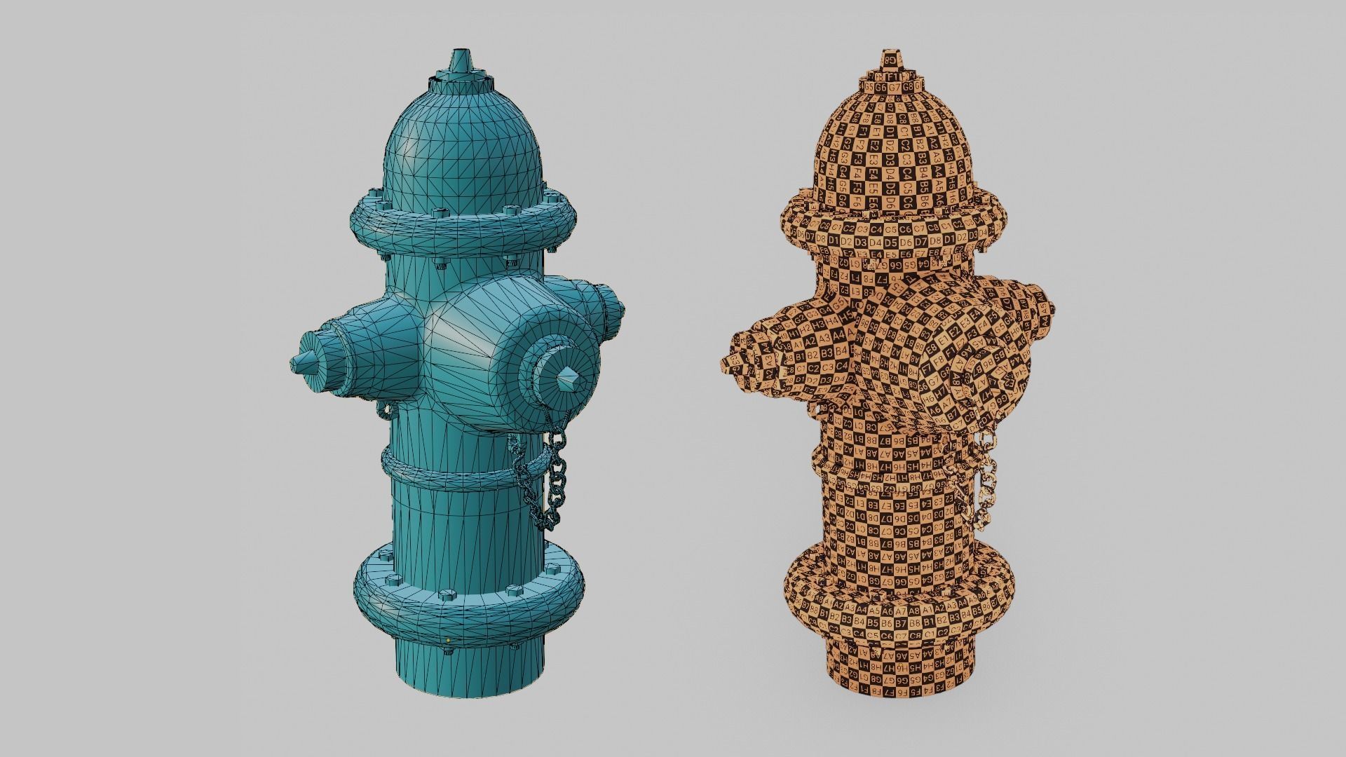 3D model Fire Hydrant Mario Bros Game-Ready with PBR textures VR / AR ...