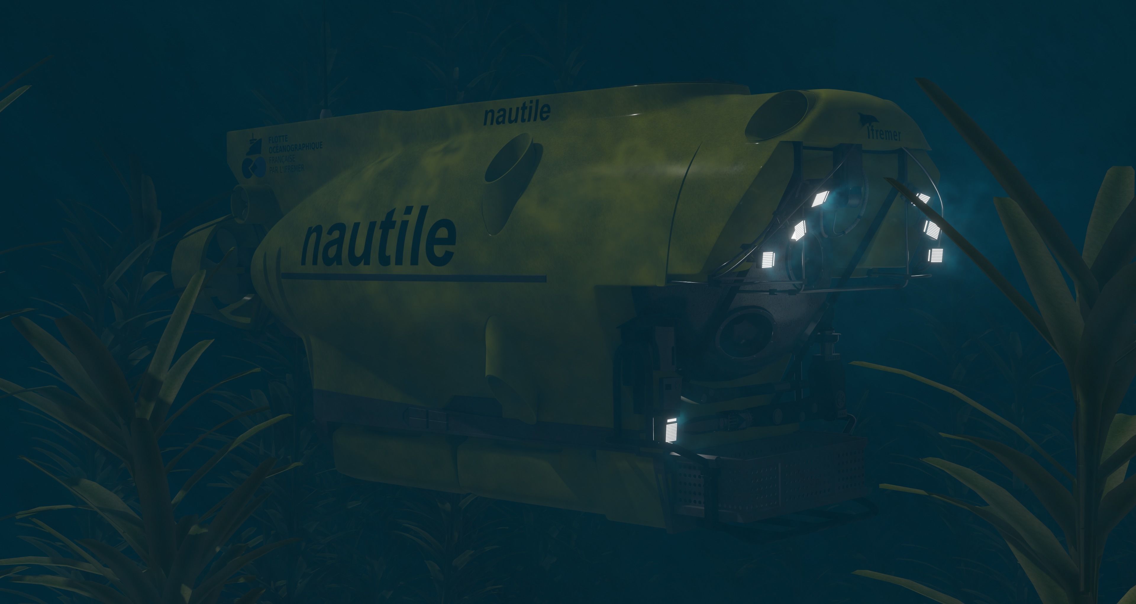 Nautile French Submarine 3D model rigged | CGTrader