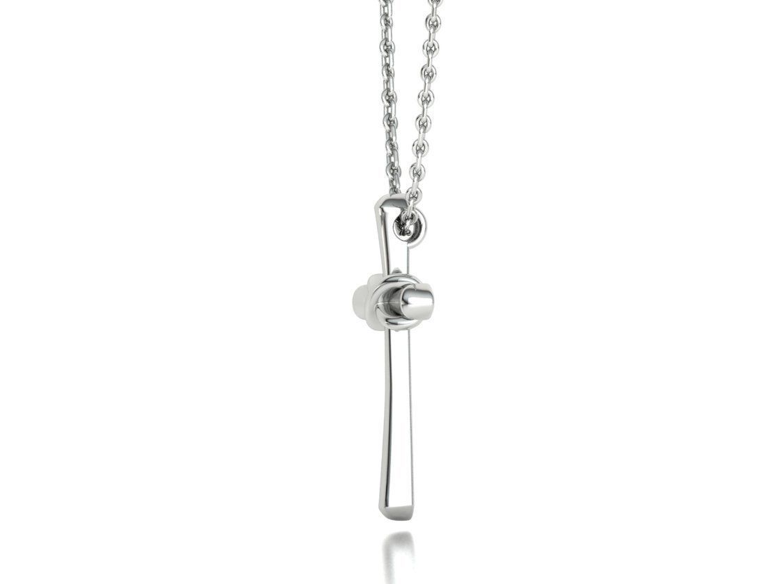 30mm Infinity Cross Necklace Pendant Endless Love Cross 3D model 3D ...