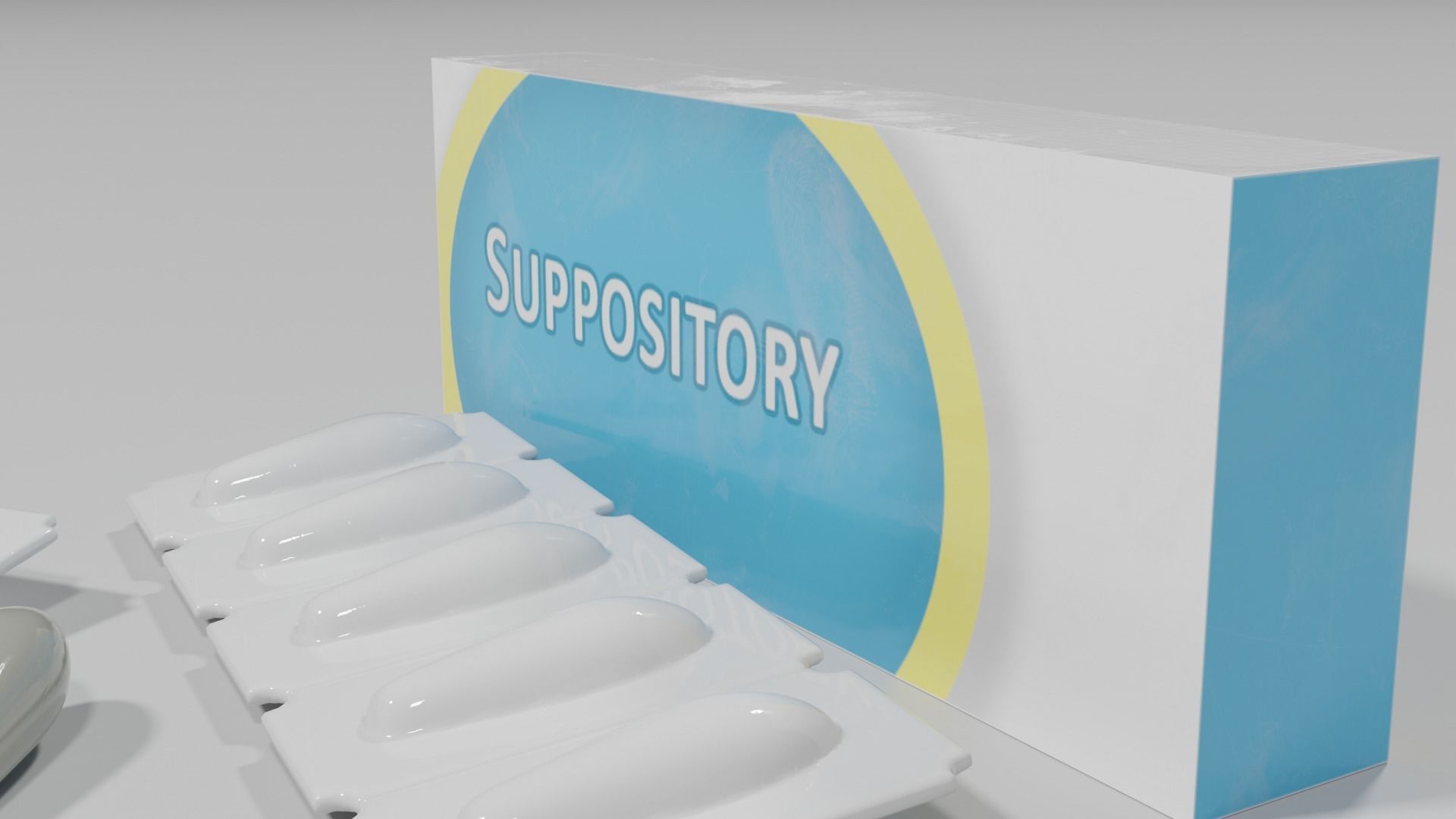 Suppository Pack 3D model | CGTrader