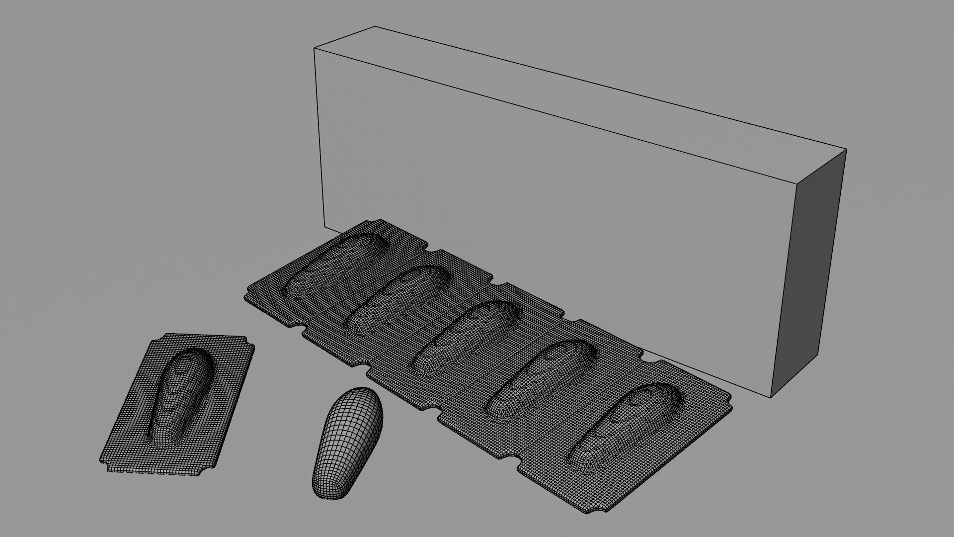 Suppository Pack 3D model | CGTrader