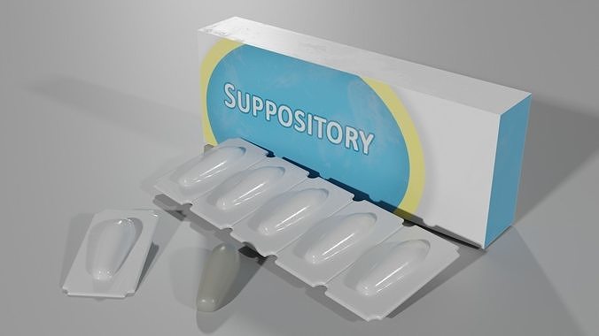 Suppository Pack 3D model | CGTrader