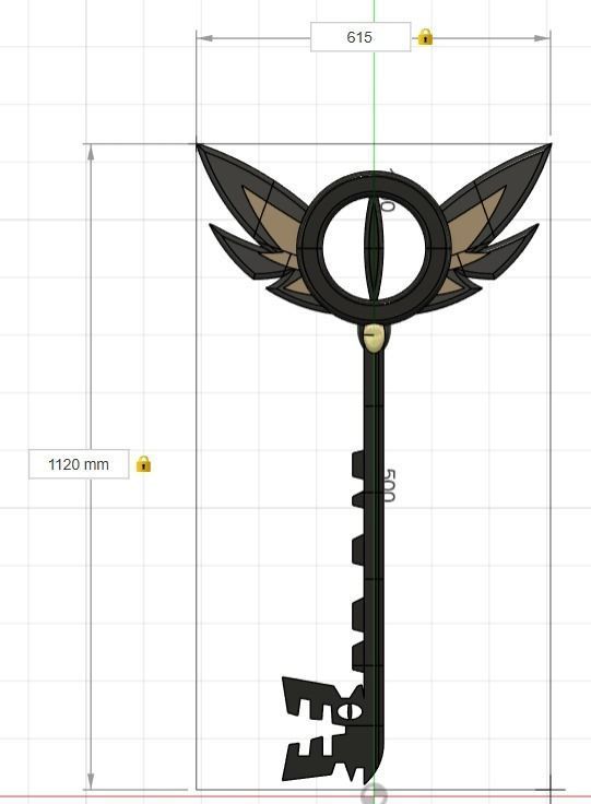 Hazbin Hotel Big Key sword 3D model 3D printable | CGTrader