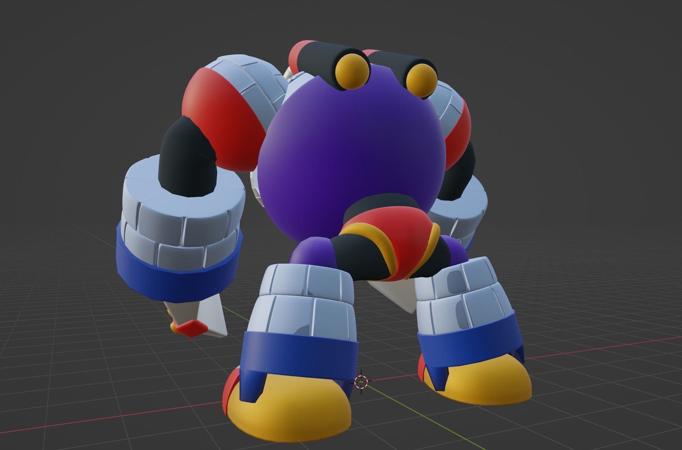 Frostman - Megaman 8 3D model rigged | CGTrader