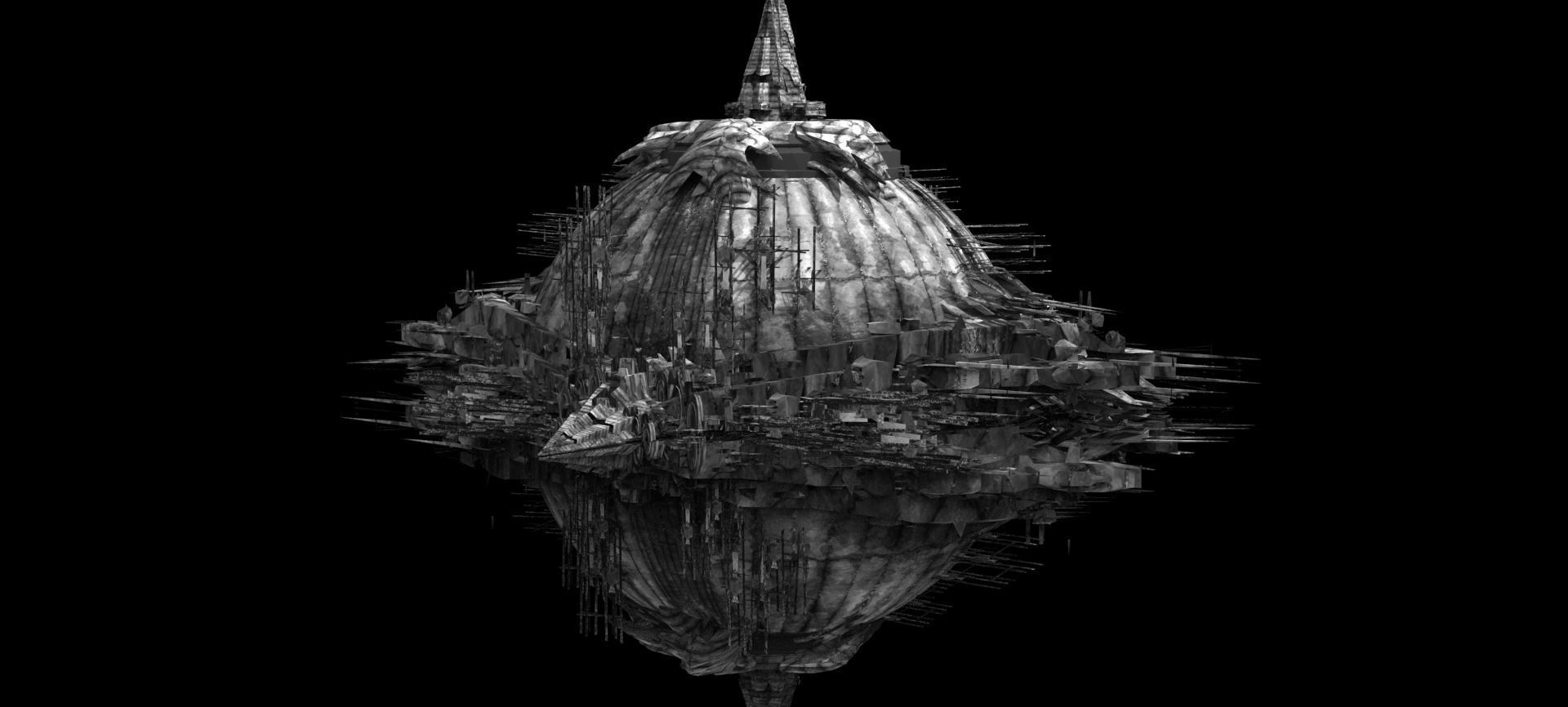 Underworld pyramid globe 3D model | CGTrader