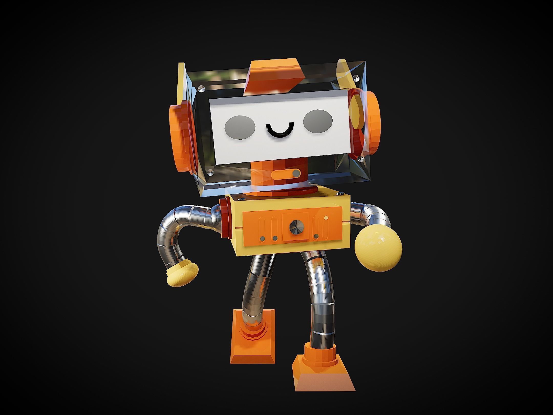 3D small robot 3D model | CGTrader