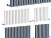 Milano Aruba Anthracite Horizontal Designer Radiator 3D model | CGTrader