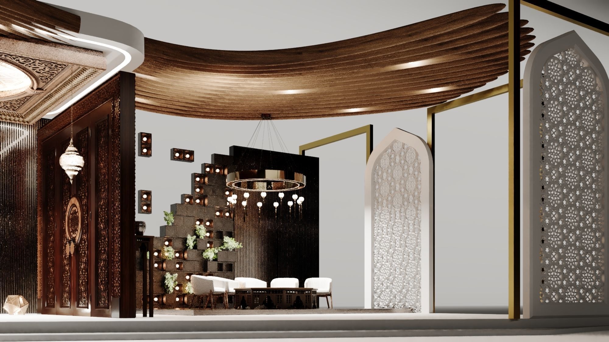 3D Hajj and Umrah Booth Model Islamic Design 3D model rigged | CGTrader