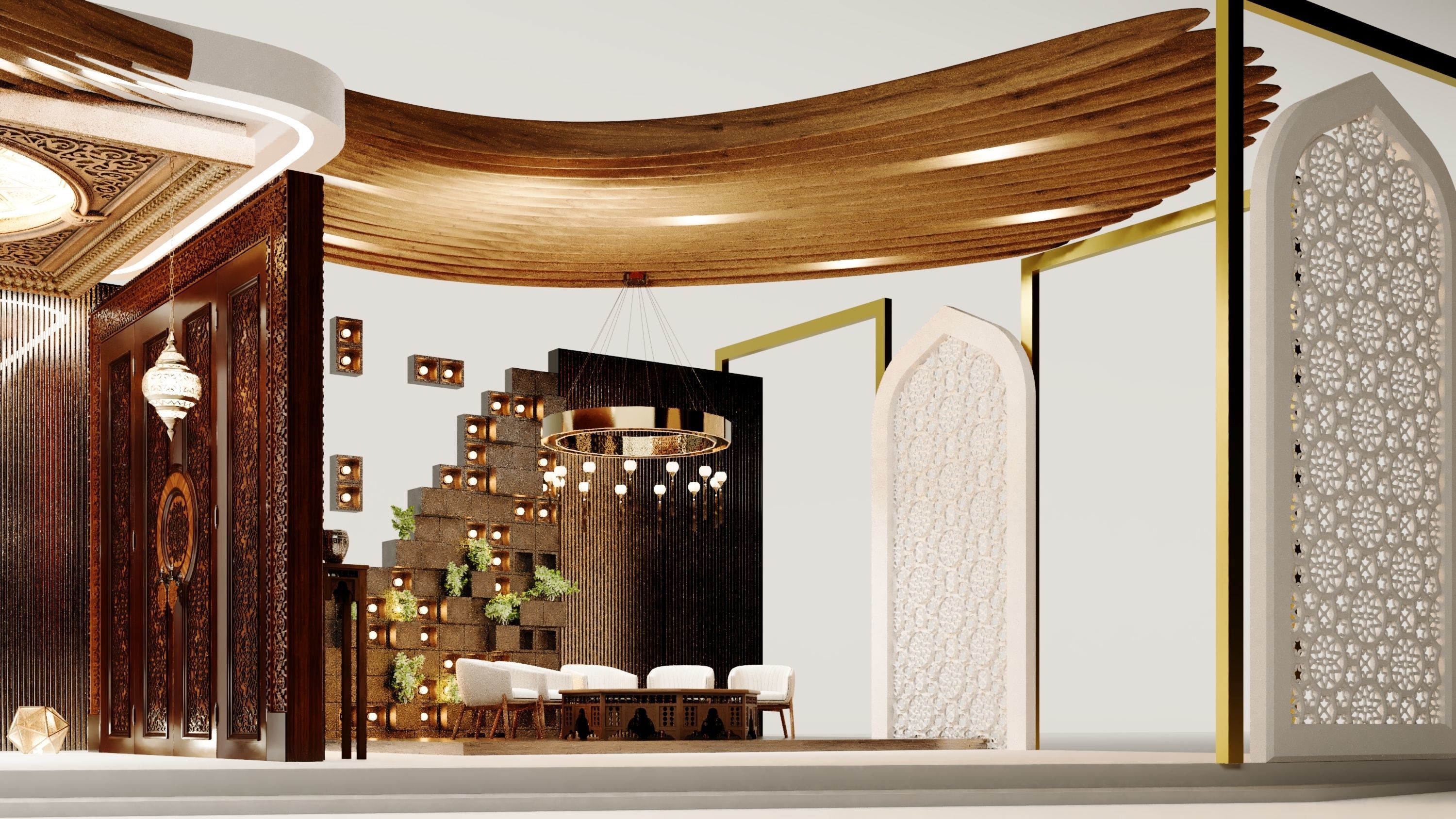 3D Hajj and Umrah Booth Model Islamic Design 3D model rigged | CGTrader