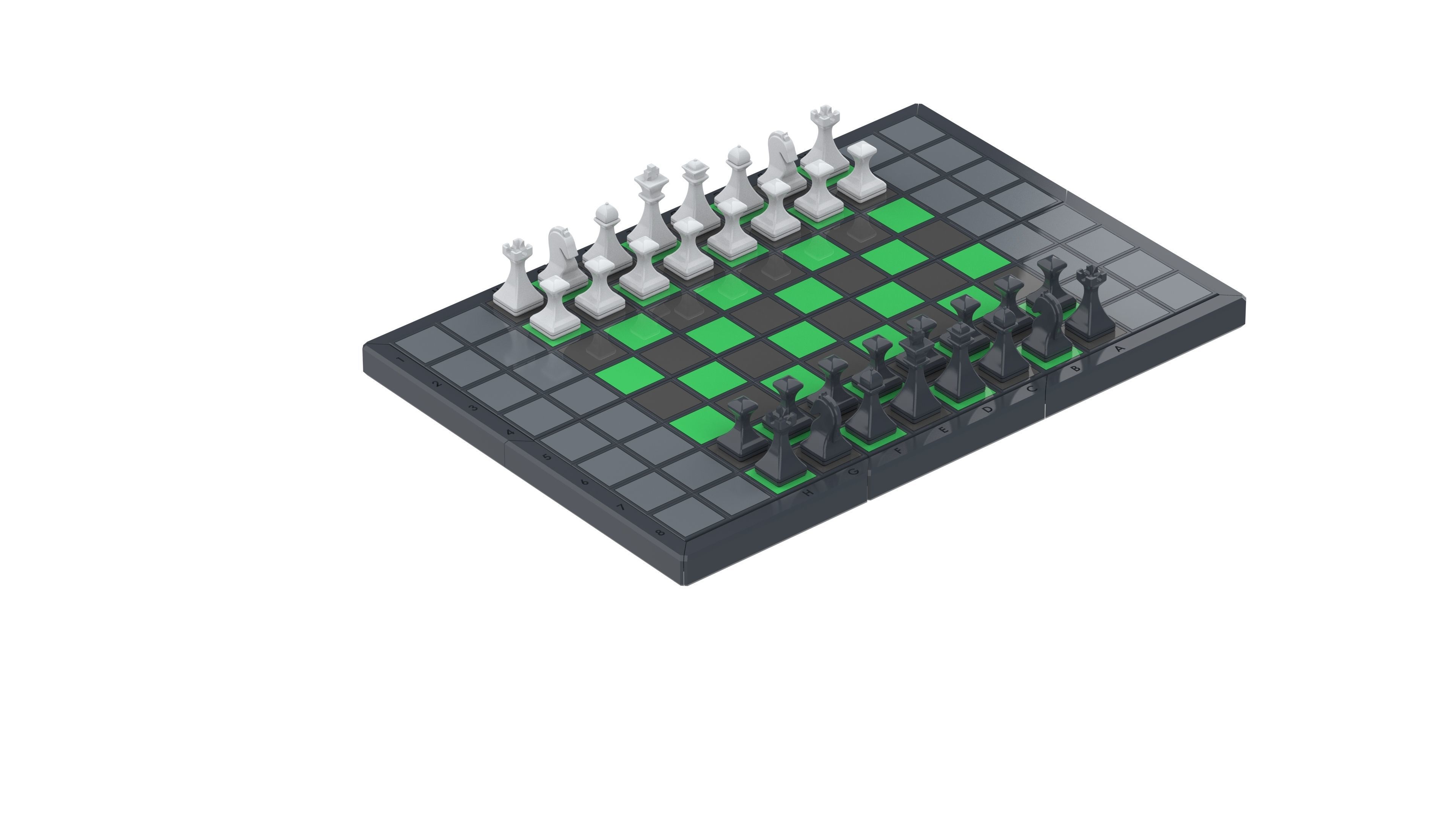 Cube Chess Board - Printable 3d model - STL files - Type 1 3D model 3D ...