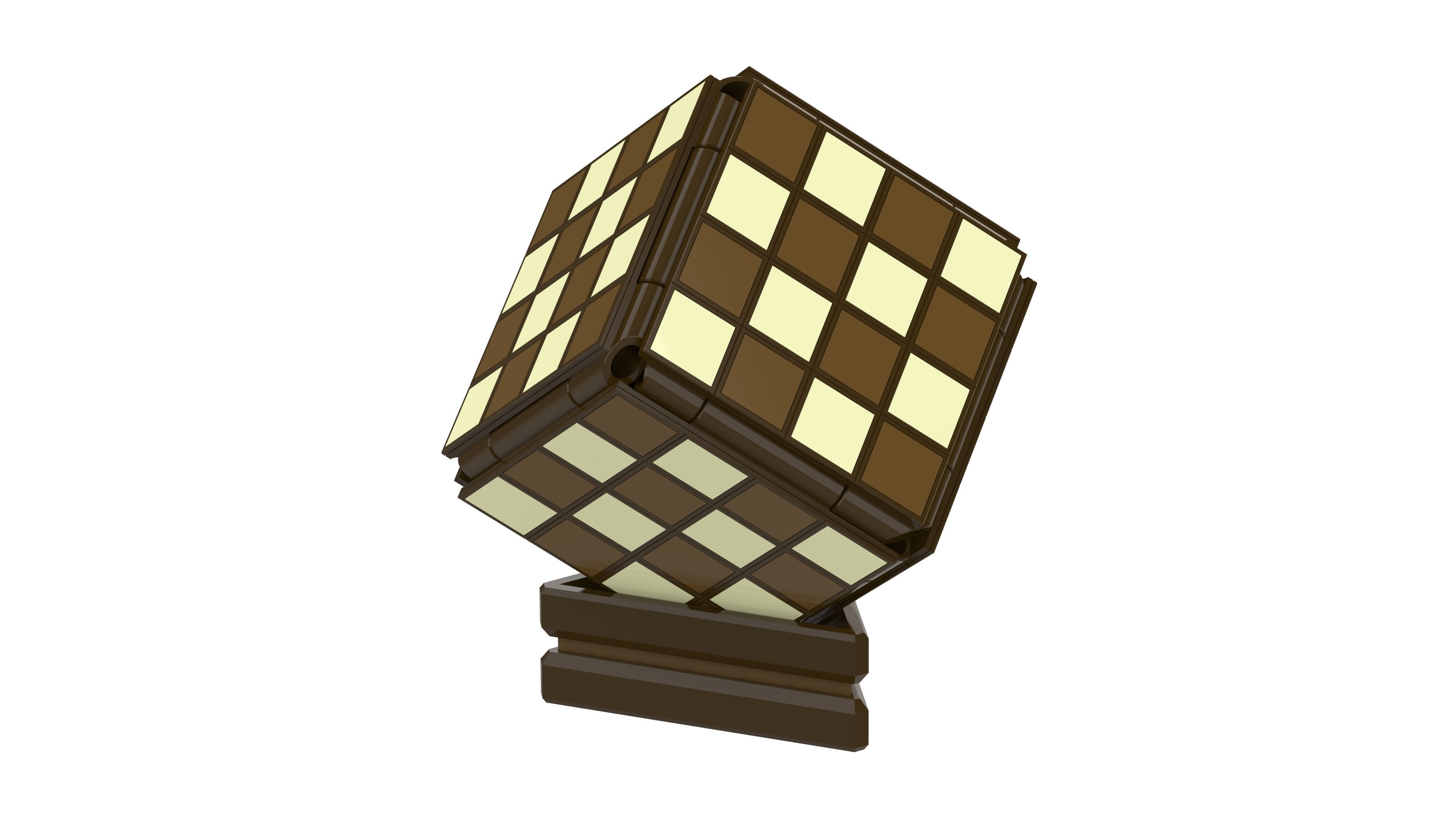 Cube Chess Board - Printable 3d model - STL files - Type 1 3D model 3D ...
