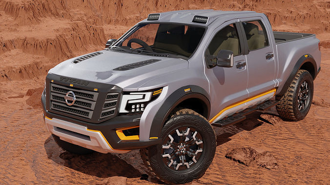 Nissan Titan Warrior 3D Model 3D model rigged | CGTrader