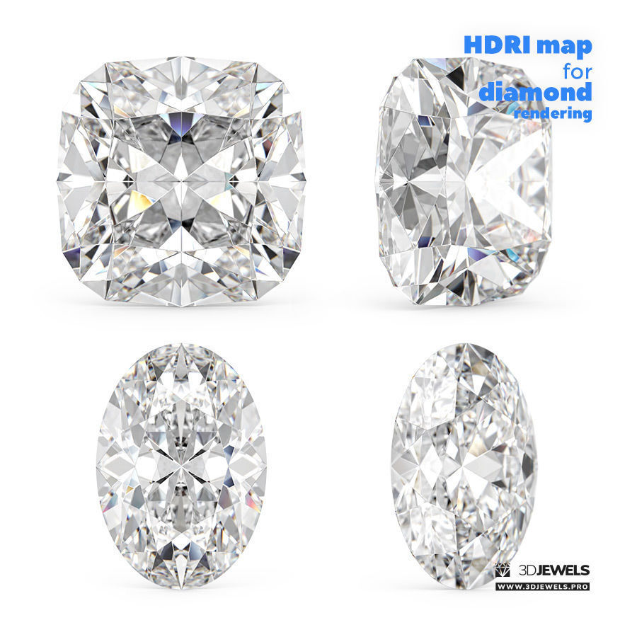 Jewelry HDRI Environment Map For Diamond 3D Rendering Vol2 3D model ...