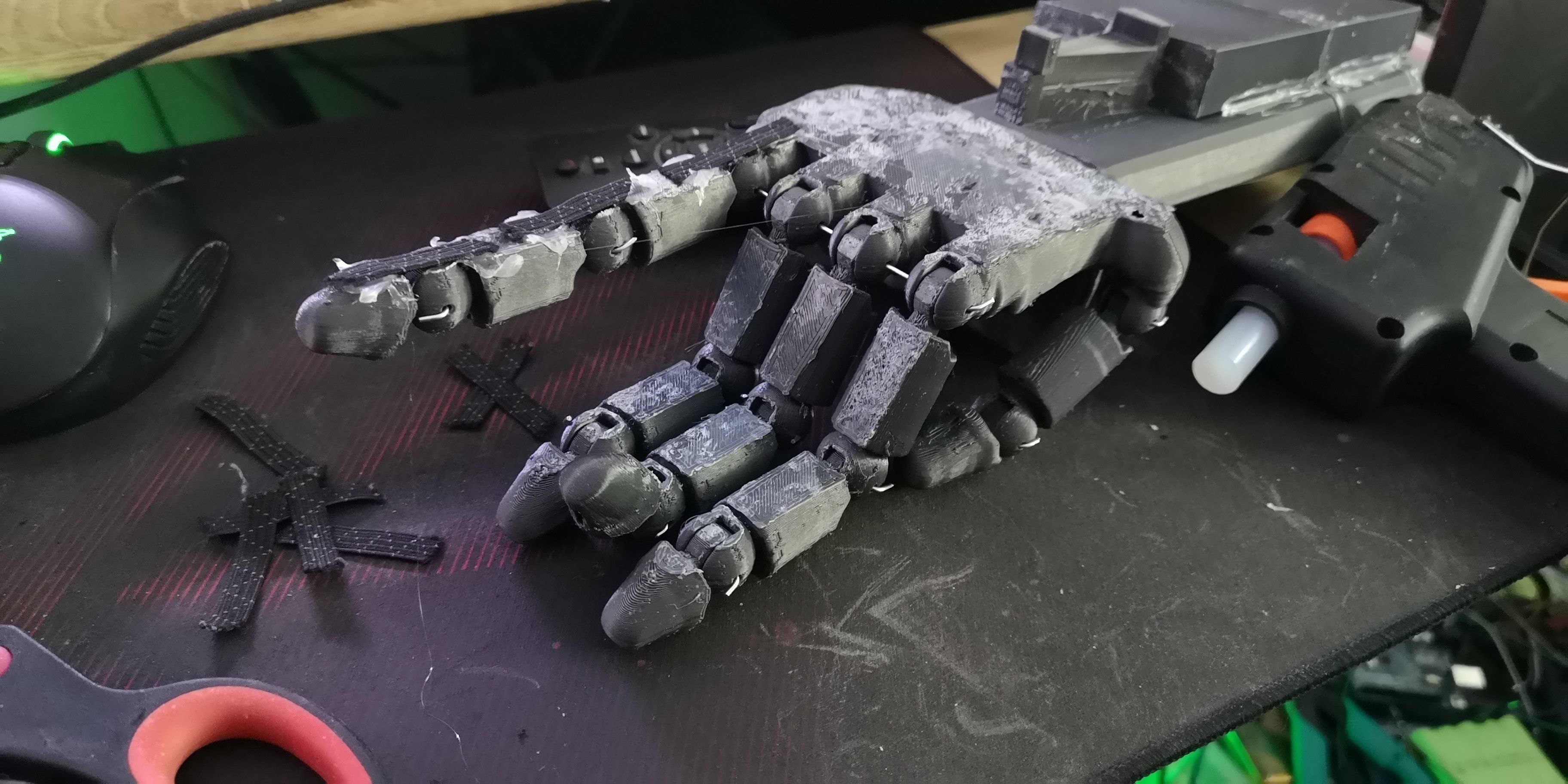 Prosthethic arm with EMG or Audio control Includes code free 3D model ...