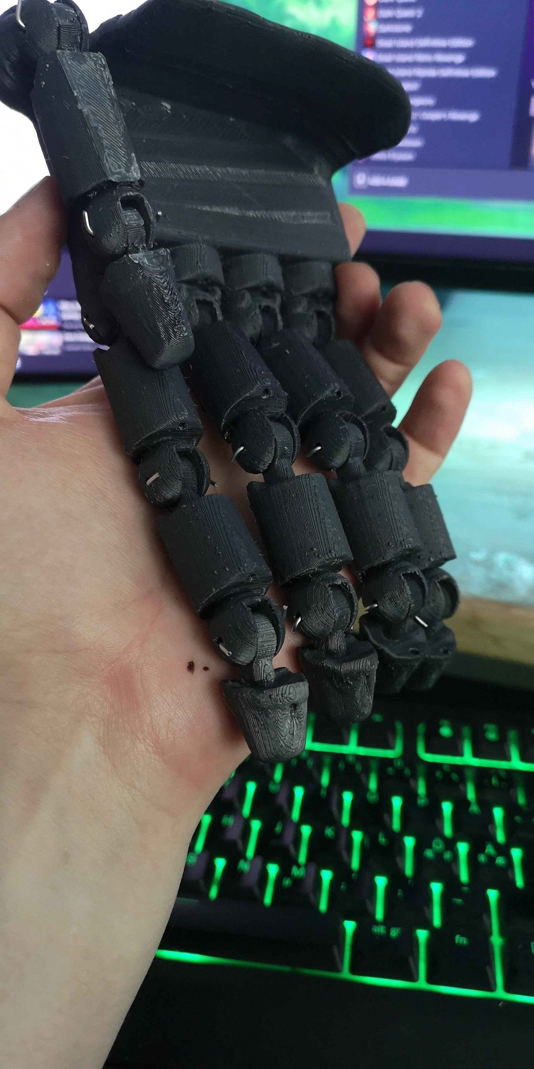 Prosthethic arm with EMG or Audio control Includes code free 3D model ...