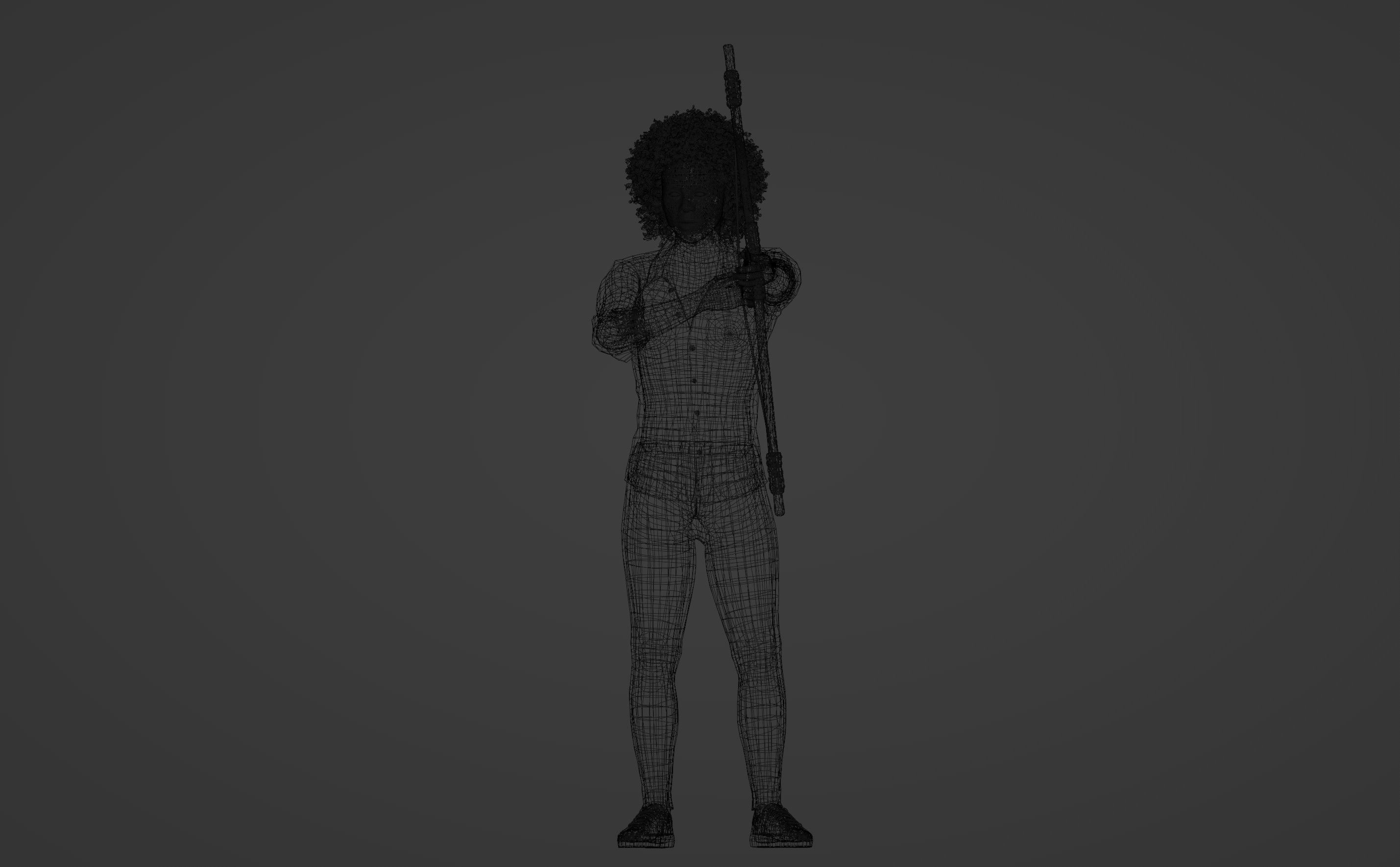 African Archer 3D model | CGTrader