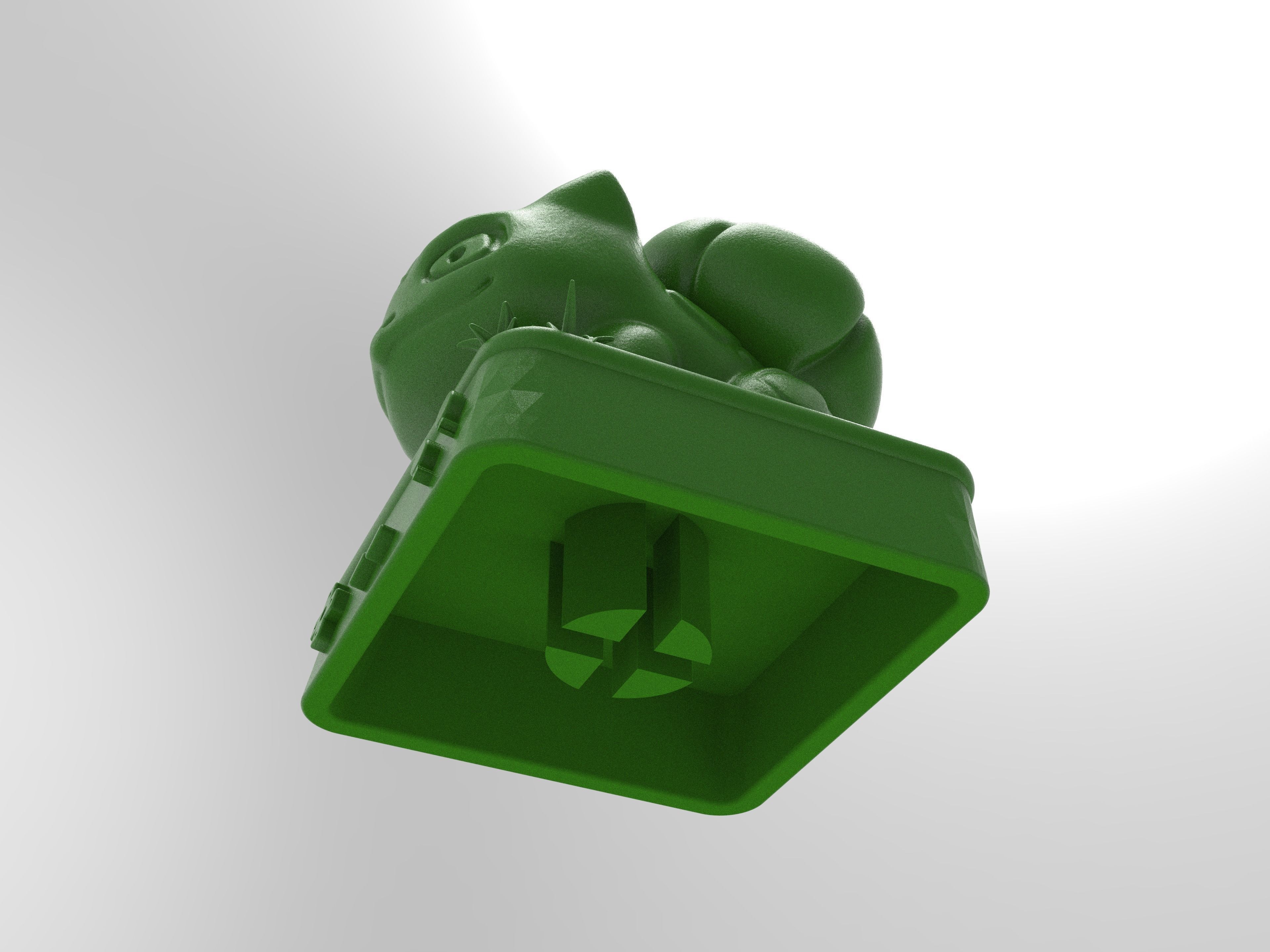 Bulbasaur 0001 Keycap - 3D Model File STL 3D model 3D printable | CGTrader
