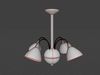 3D model old Soviet ceiling lamp VR / AR / low-poly | CGTrader