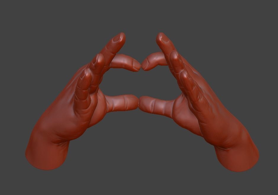 HUMAN HEART HAND 3D model 3D printable | CGTrader