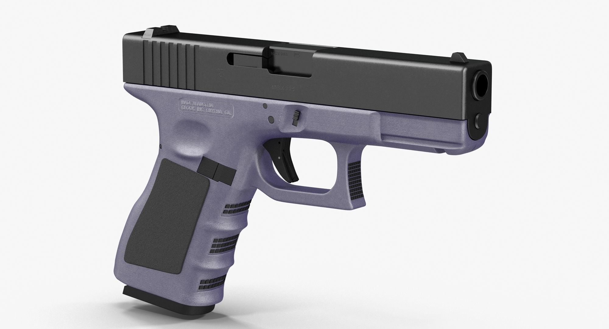3D model Glock 19 Purple VR / AR / low-poly | CGTrader