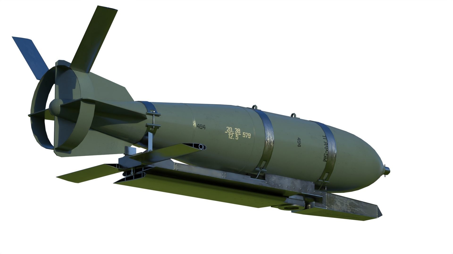 UMPK FAB 500 guided bomb 3D model | CGTrader